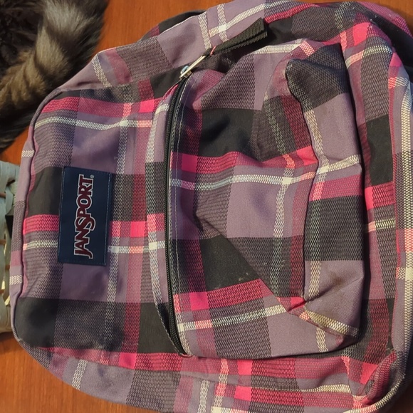 Jansport | Accessories | Jansport Pink Plaid School Backpack | Poshmark